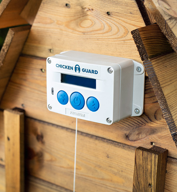 ChickenGuard Premium - Automatic Timed Chicken Door with Light Sensor